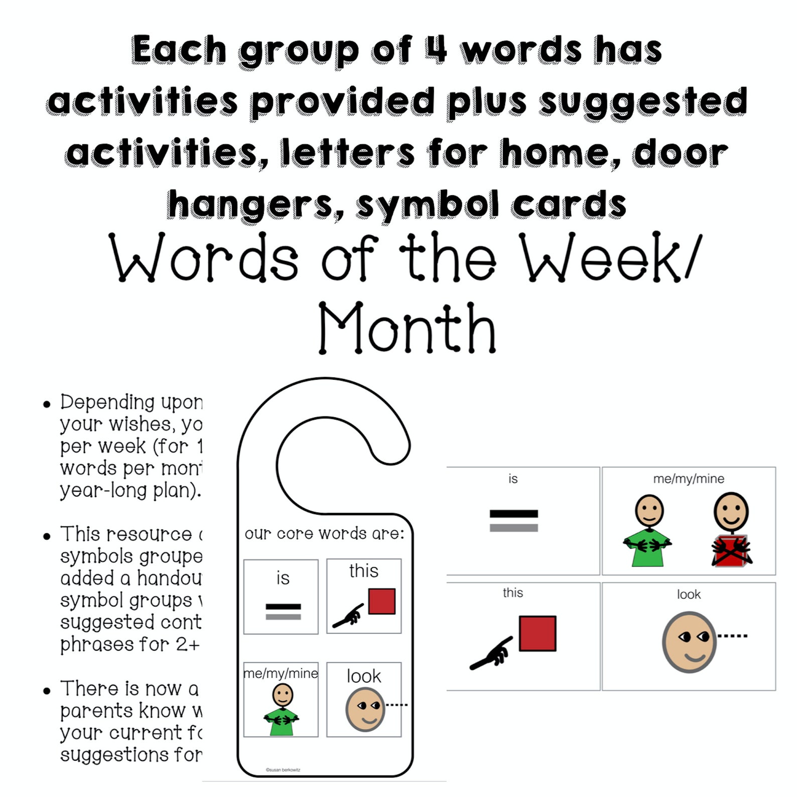 AAC Core Words Activities Nonverbal Communication Core Vocabulary ...
