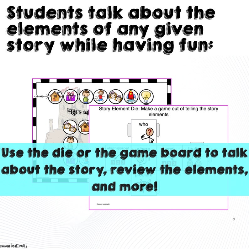 Visual Cue Cards Story Template: Speech Therapy & Homeschool (printable ...