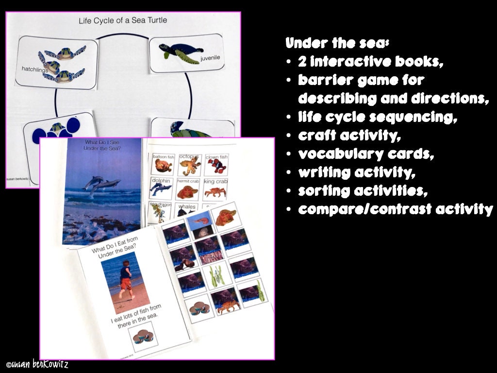 Speech Therapy Activities Adapted Books Special Education Science ...