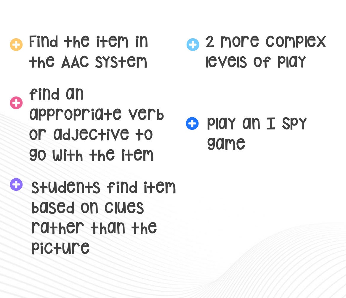 Communication Board Search Game for AAC Nonverbal Communication Skills ...