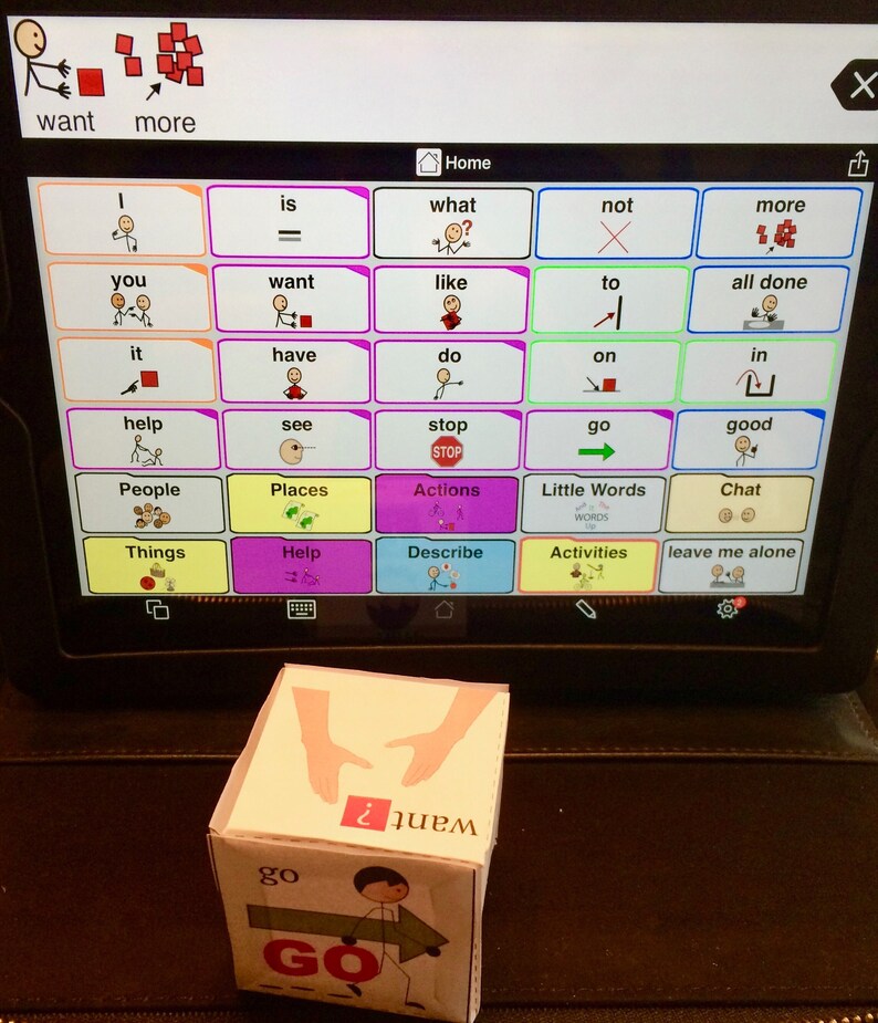 AAC Core Word Game Activity to Build Core Vocabulary Communication ...