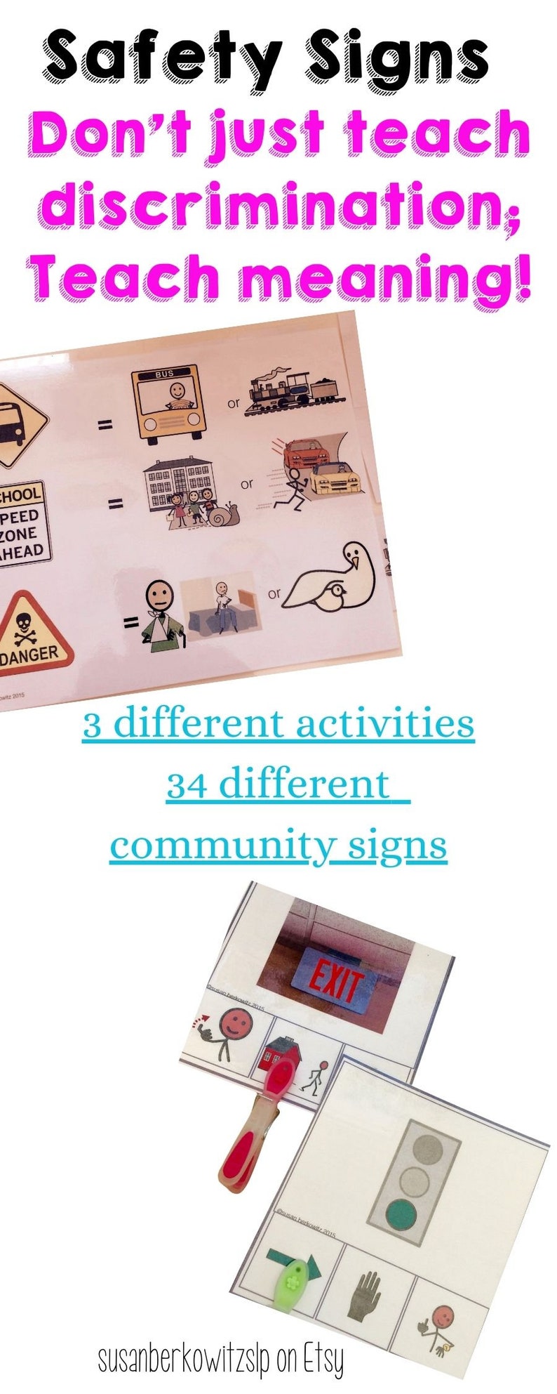 Community Safety Signs Meanings Language Activity Teach Safety Signs ...