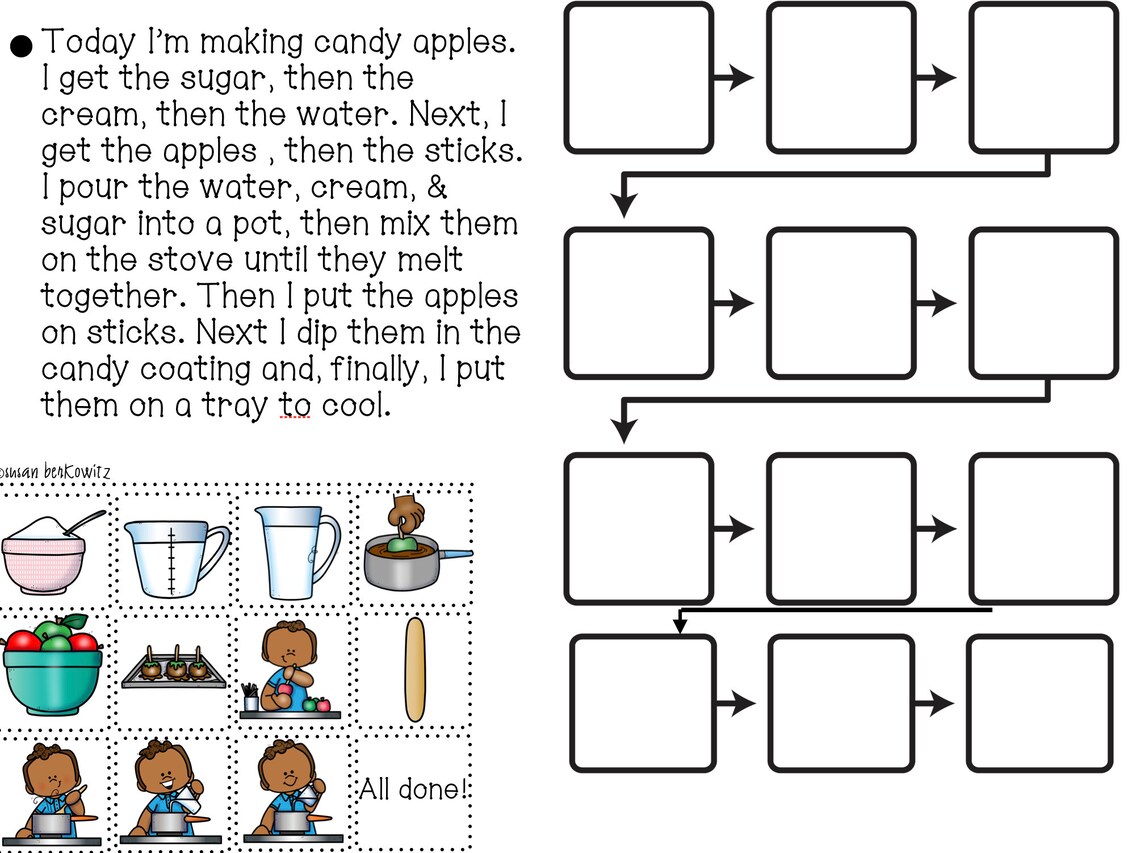 Sequencing Stories With Visuals for Speech Therapy Special Education ...