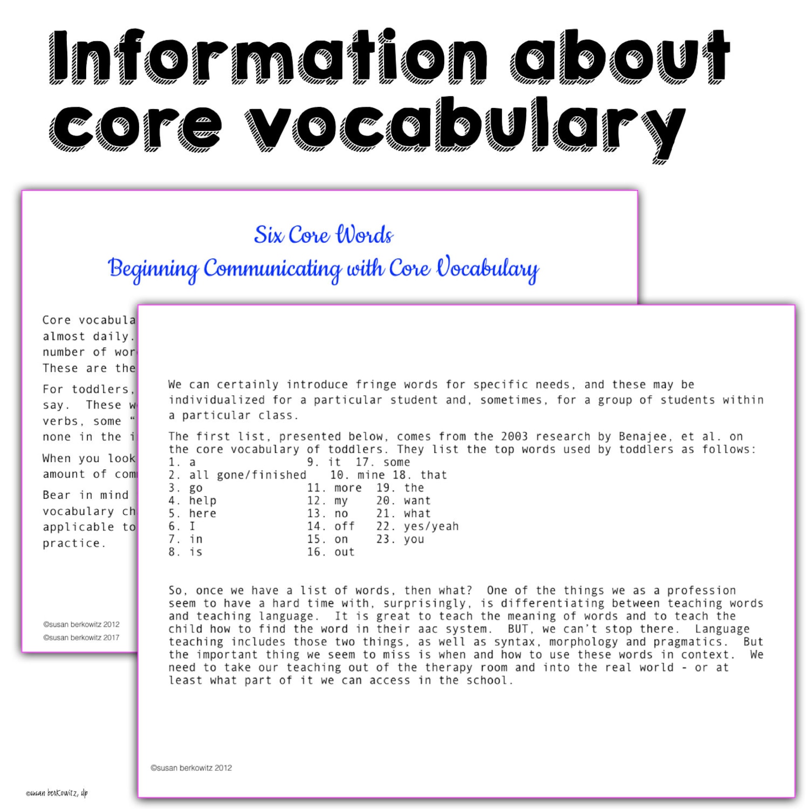 High School AAC Core Vocabulary Activity Interactive Books Core Words ...