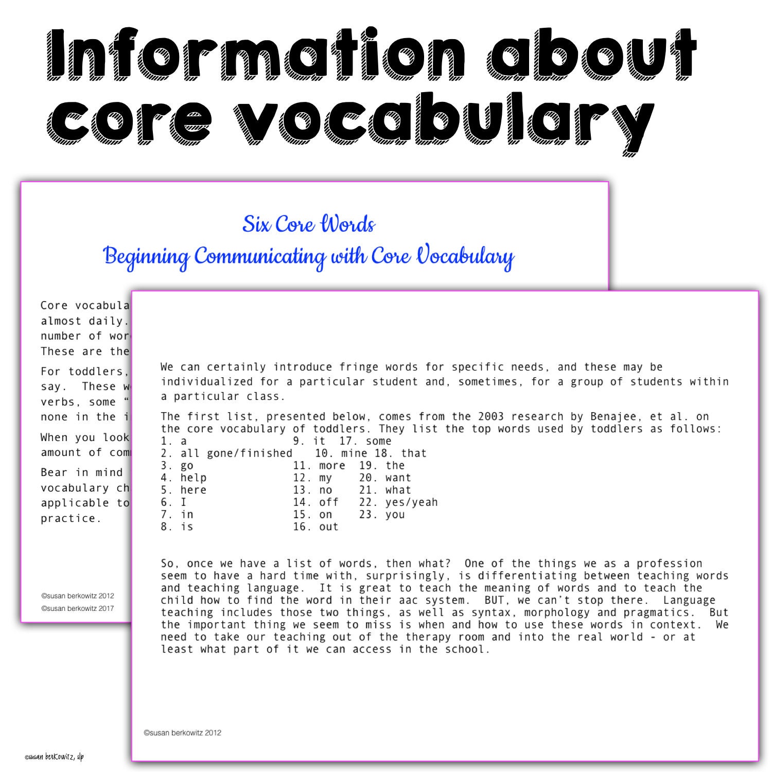 High School AAC Core Vocabulary Activity Interactive Books Core Words ...