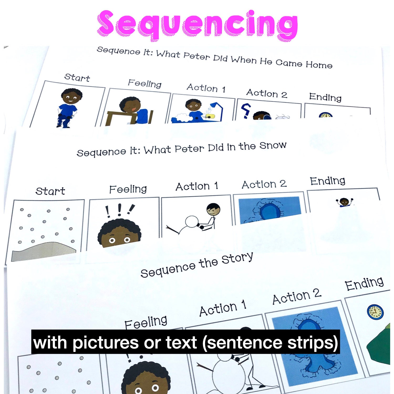 Snowy Day Book Companion Language Activities for Elementary Speech ...