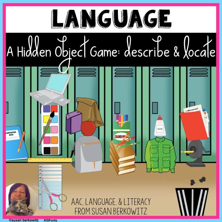 I Spy Game Speech Therapy Descriptive Words Hidden Picture Printable ...