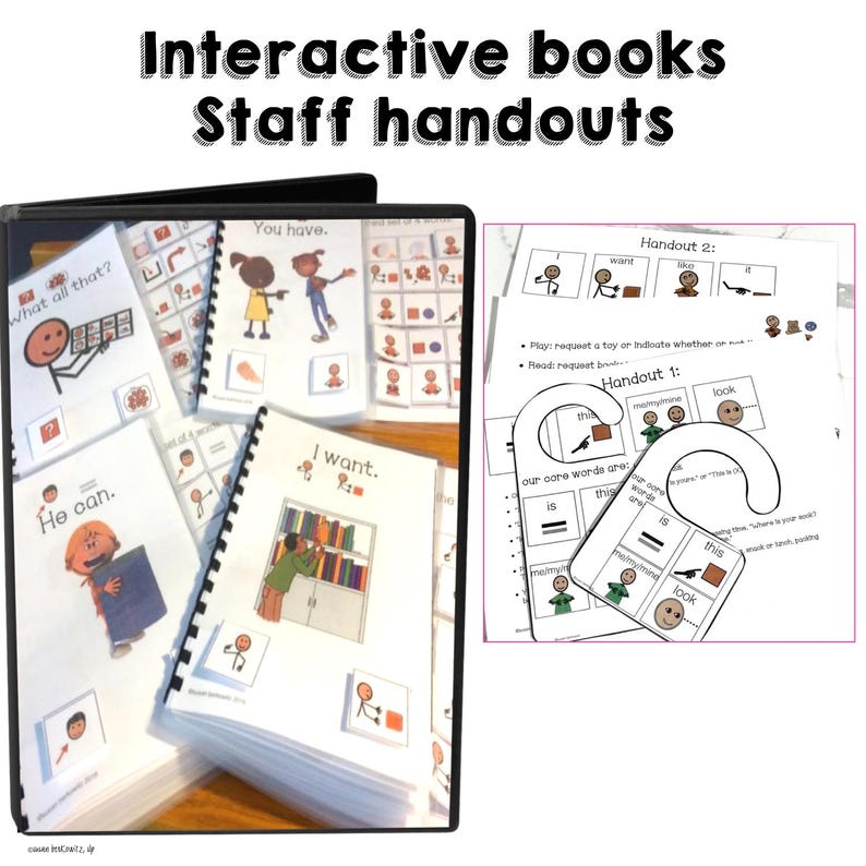 AAC Communication Boards Core Word Bundle Communication Book Speech ...