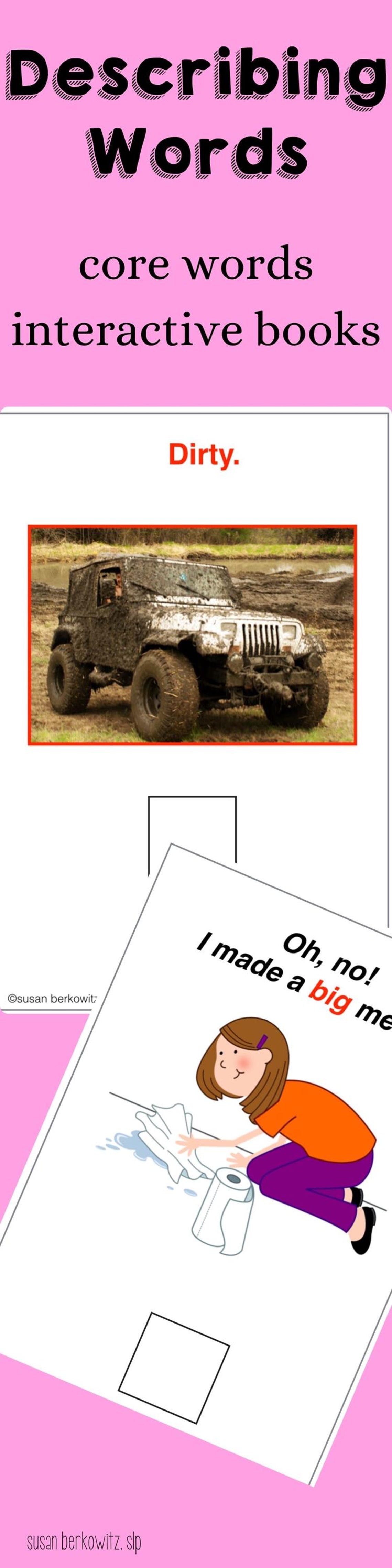 AAC Core Words Interactive Adapted Books Speech Therapy Activity ...