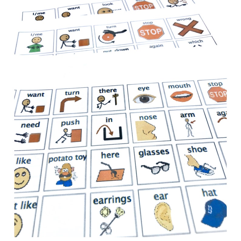 AAC Core Word Picture Communication Boards for Games Activities ...