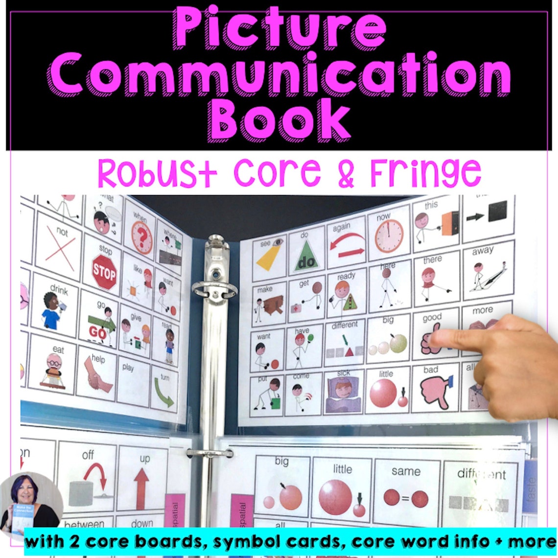 Core Vocabulary Picture Communication Book AAC Users Communication ...