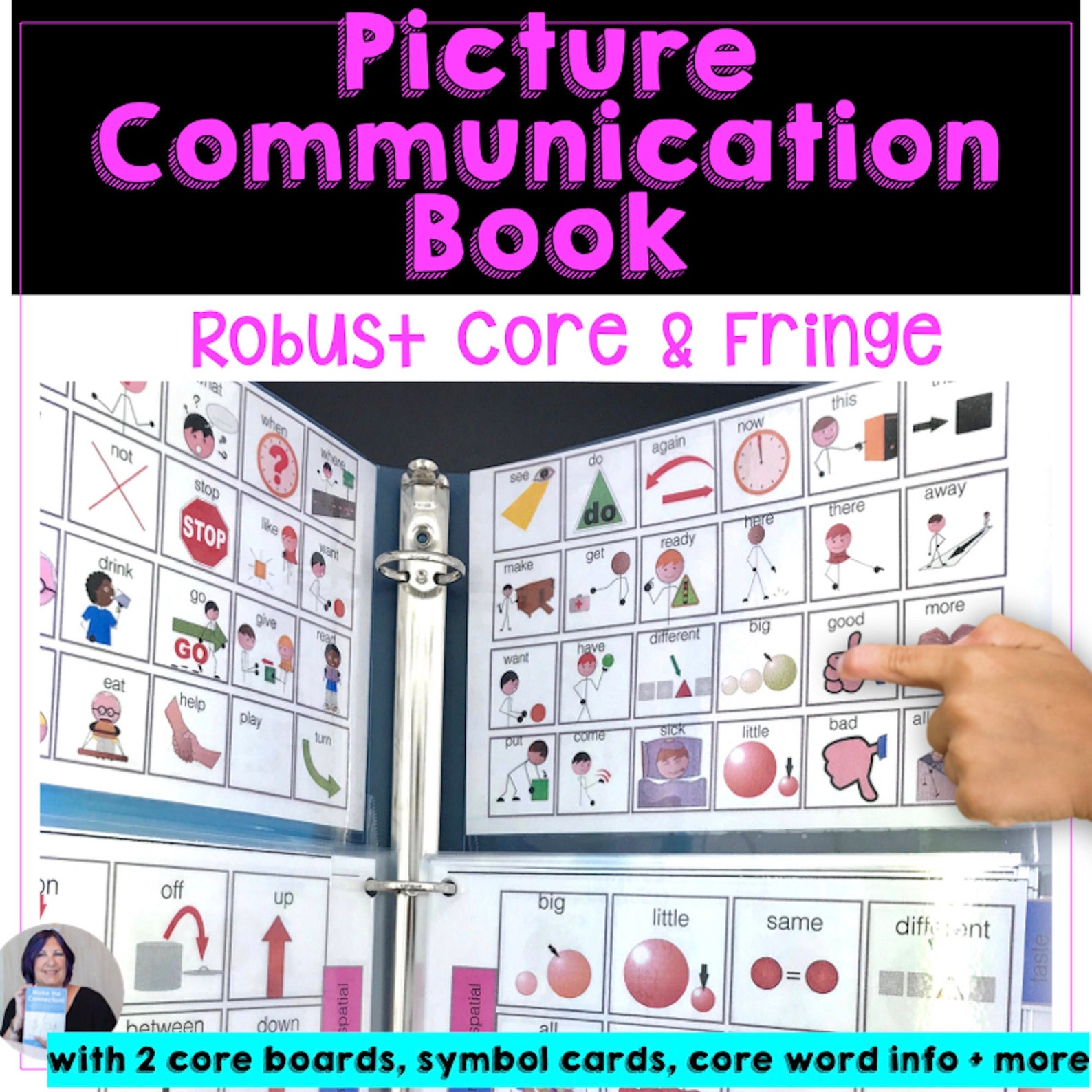 Core Vocabulary Picture Communication Book AAC Users Communication ...