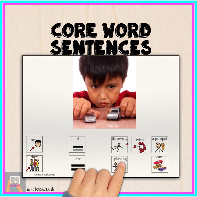 AAC Core Words Activity Speech Therapy Activity Core Vocabulary ...