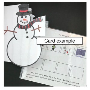 Snowy Day Book Companion Language Activities for Elementary Speech ...