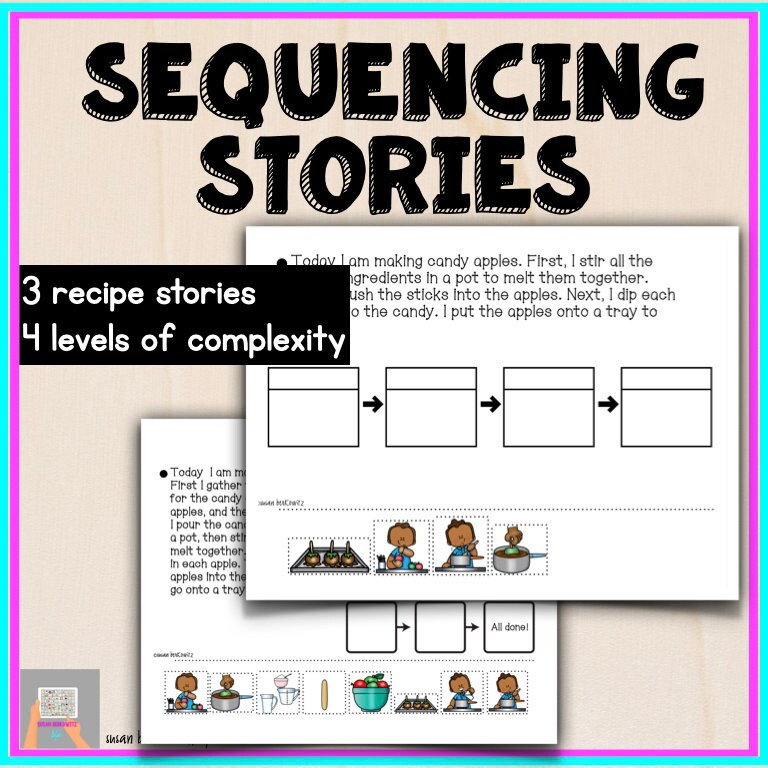 Sequencing Stories With Visuals for Speech Therapy Special Education ...