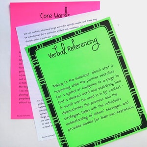 AAC Implementation Handbook Teach Core Words AAC Training Speech ...