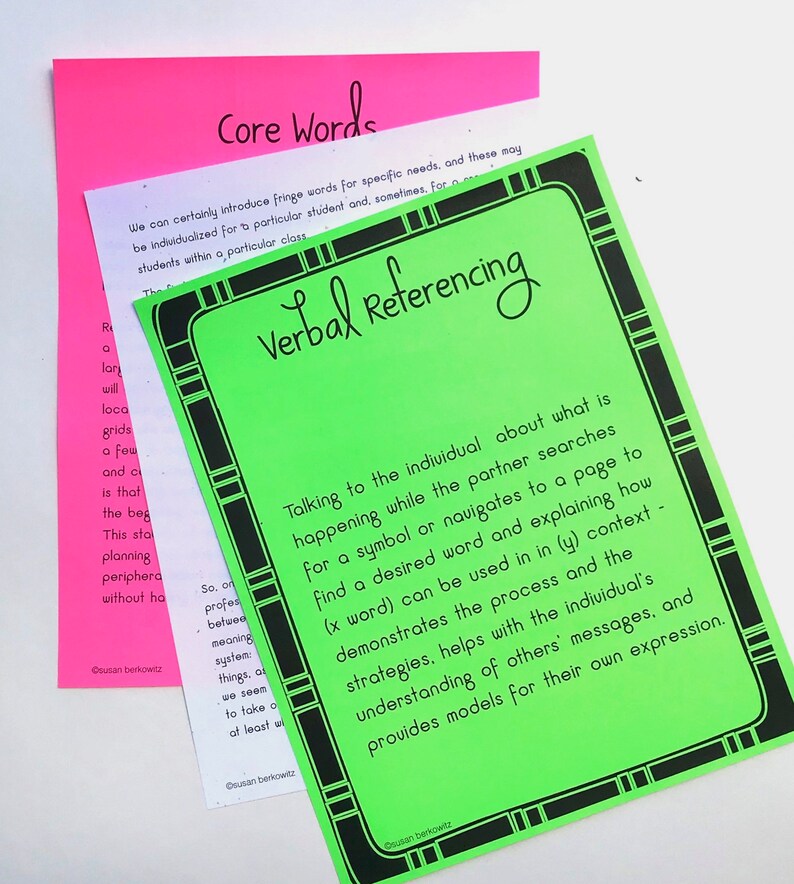 AAC Implementation Handbook Teach Core Words AAC Training Speech ...