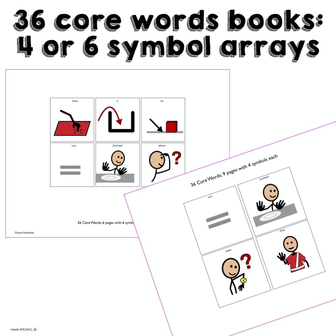 Core Words Communication Boards AAC Core Vocabulary Nonverbal ...