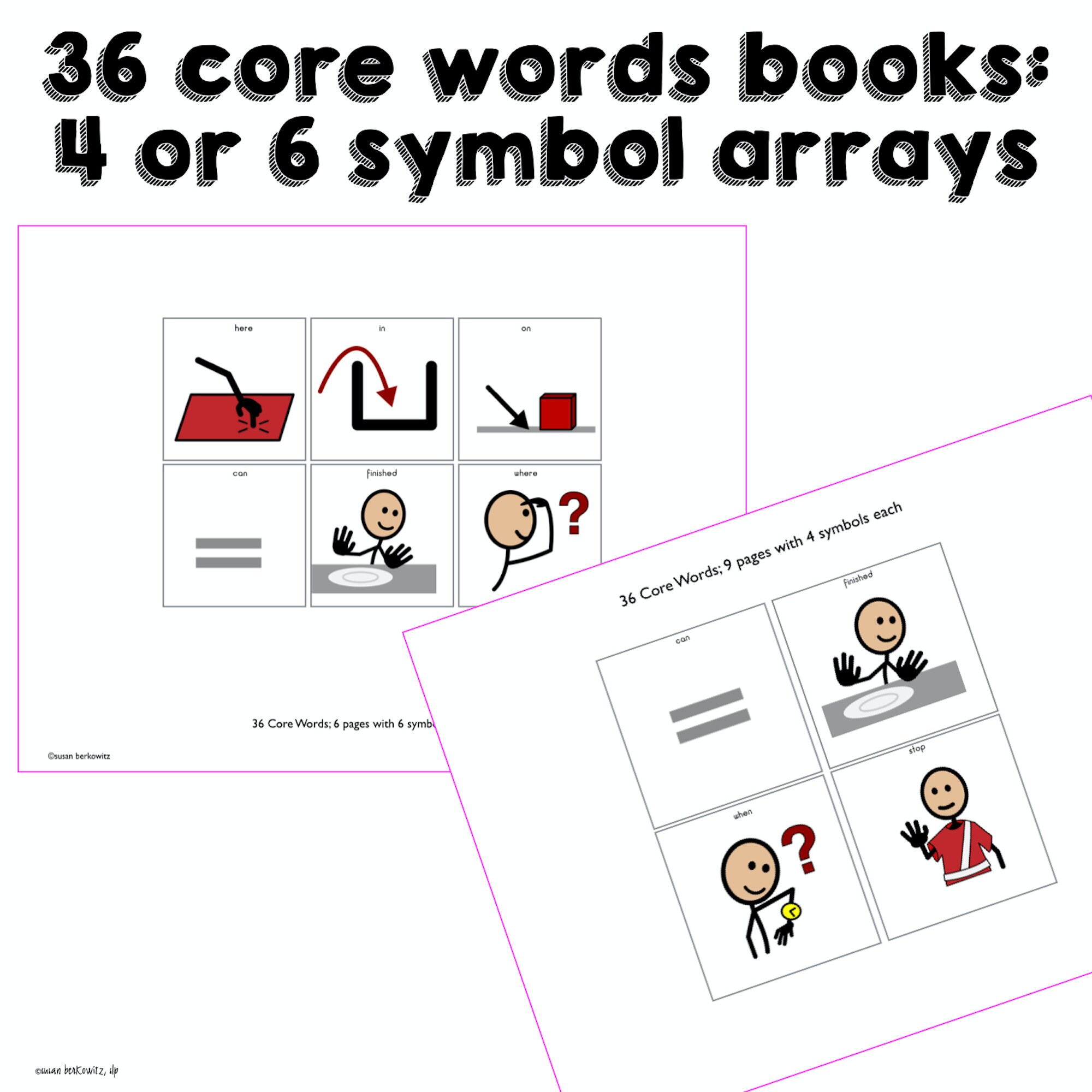 Core Words Communication Boards AAC Core Vocabulary Nonverbal ...
