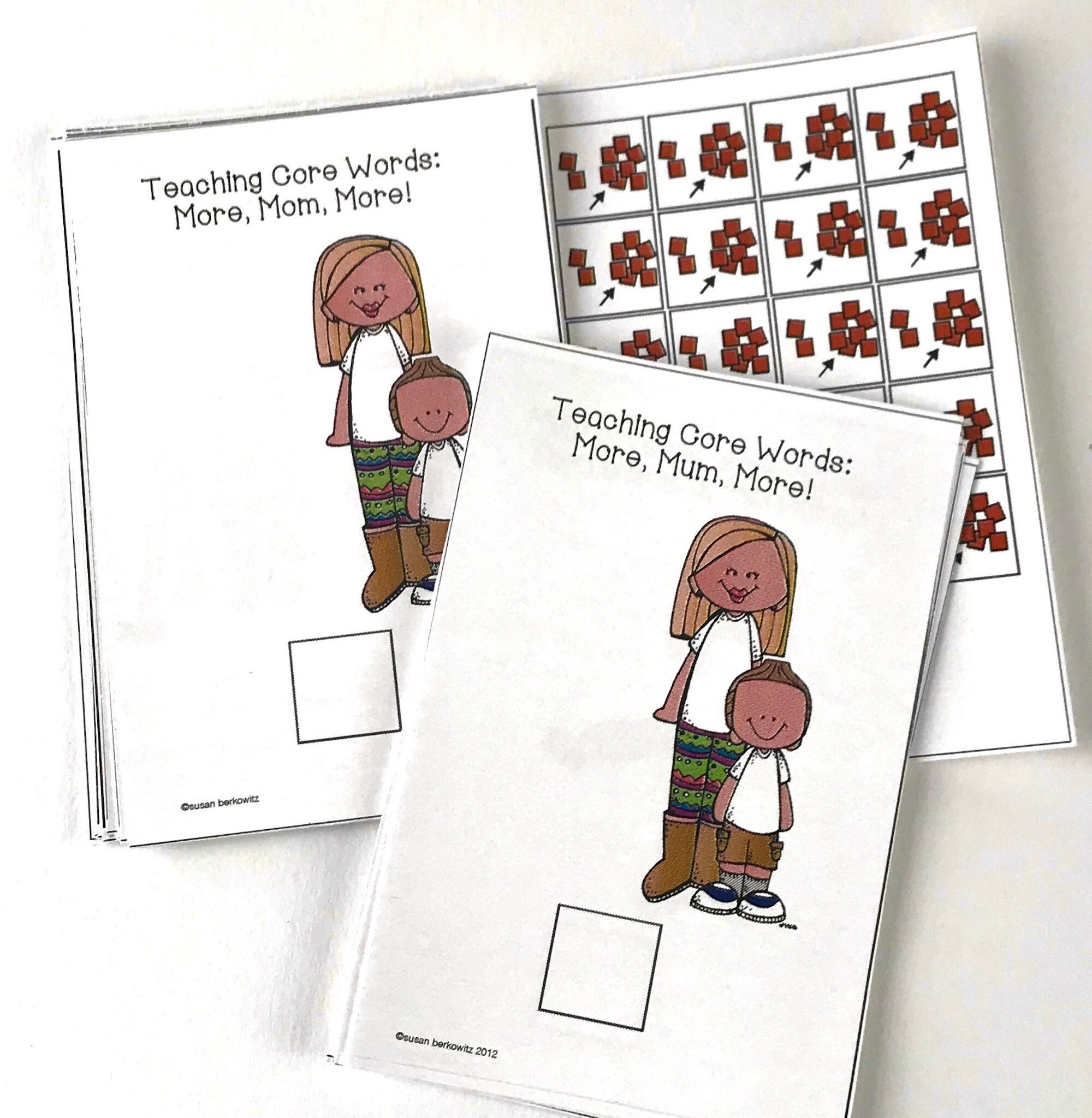 Core Word Interactive Books Activity Teach Core Vocabulary Go Stop No ...