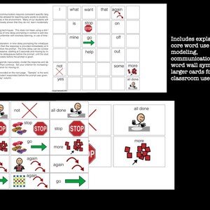AAC Core Words Adapted Books Interactive Activities and Games Speech ...