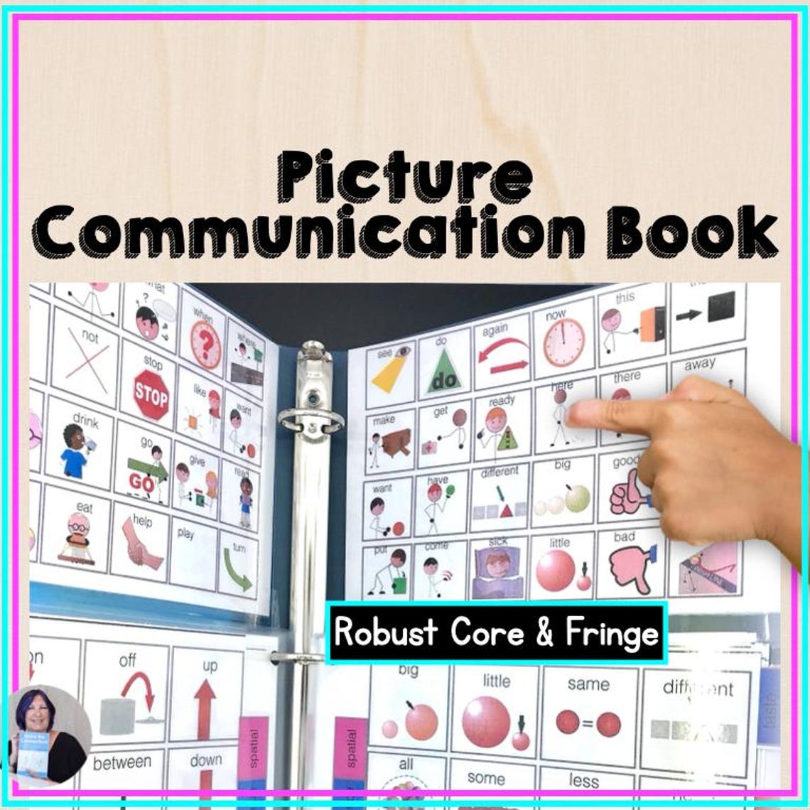 Core Vocabulary Picture Communication Book AAC Nonverbal Communication ...