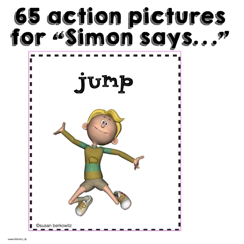 Simon Says AAC Core Words Game - Speech Therapy, Special Education - Etsy