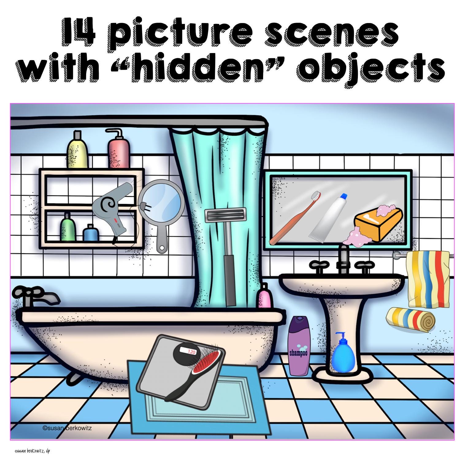 I Spy Game Speech Therapy Descriptive Words Hidden Picture Printable ...