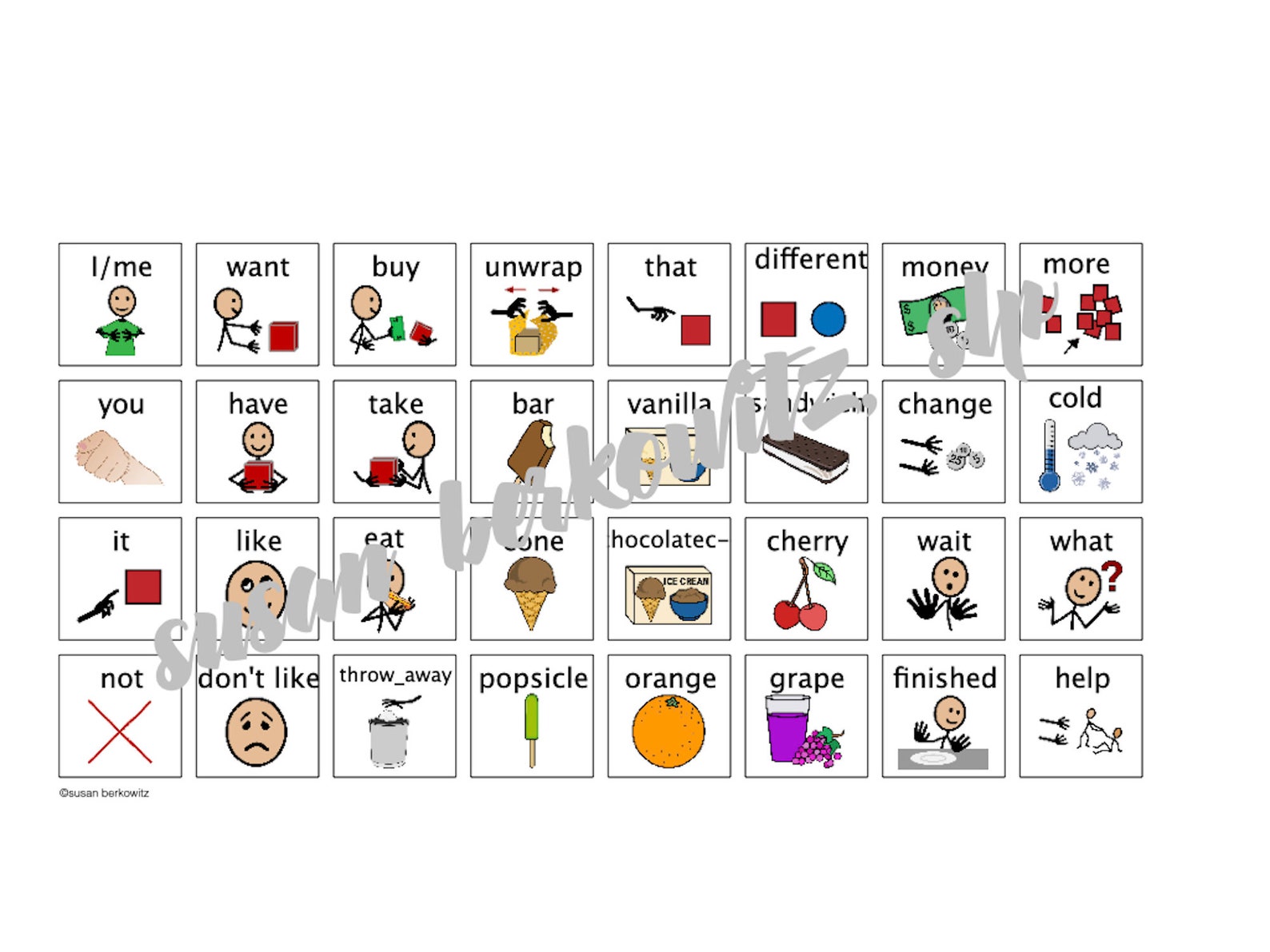 No Prep AAC Core Word Communication Boards for Summer Activities for ...
