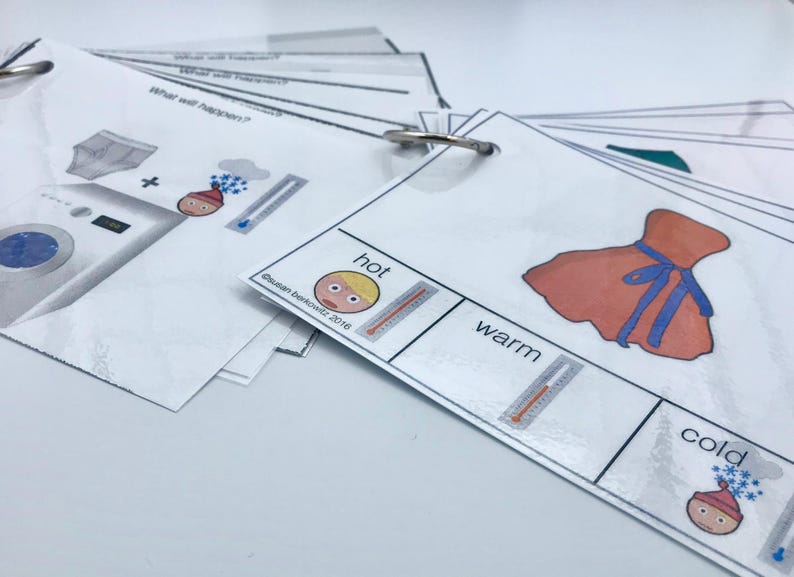 Laundry Life Skills Cards: Sorting & Predictions, Speech Therapy - Etsy