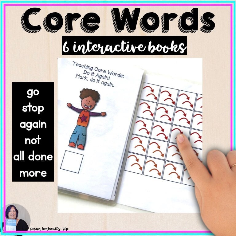 AAC Core Words Interactive Books Activity Core Vocabulary Communication ...