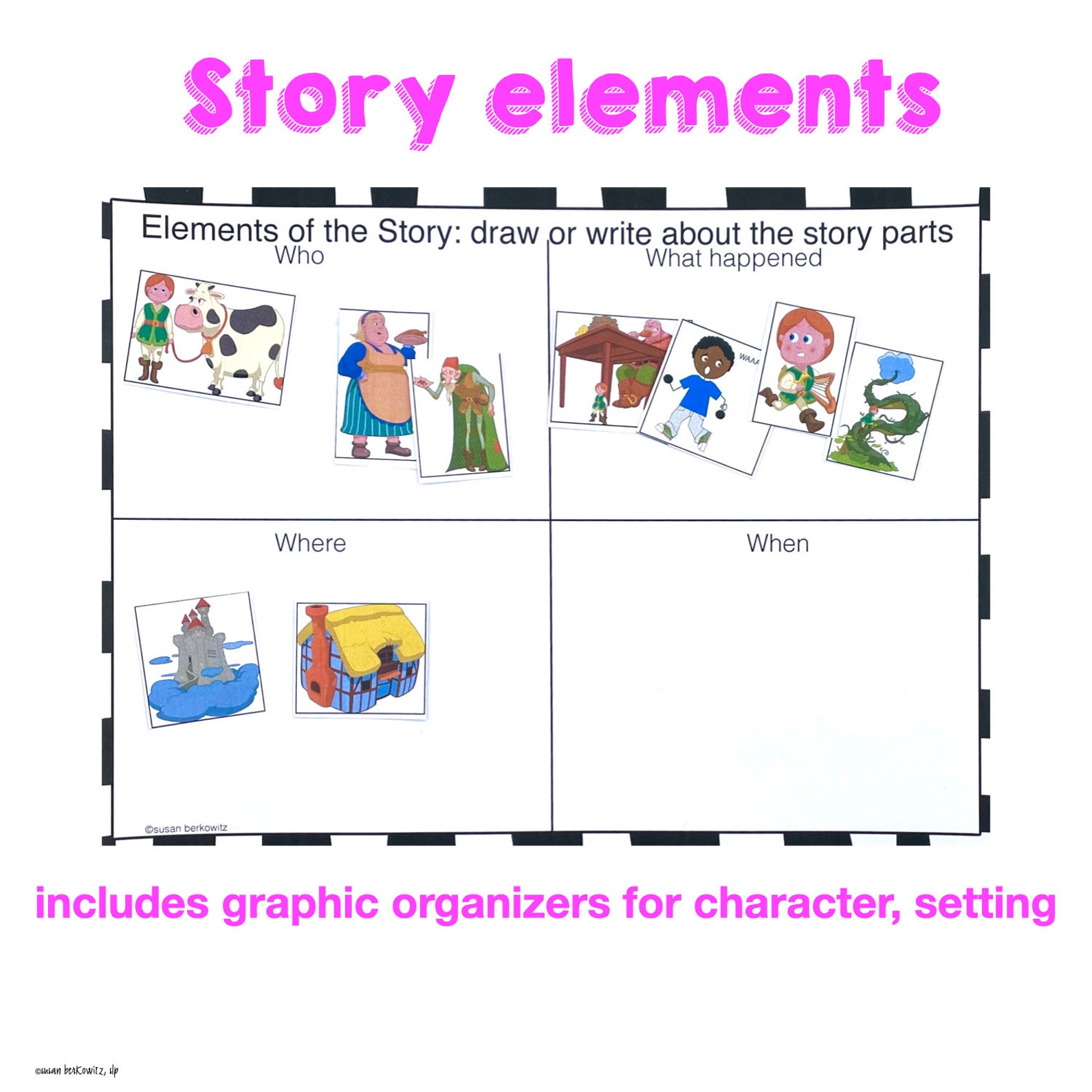 Speech Therapy Activities Jack & the Beanstalk Sequencing Cards ...