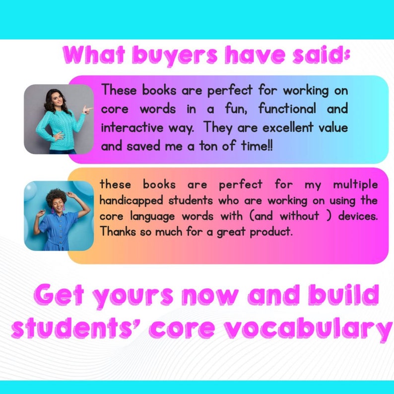 AAC Core Vocabulary Interactive Books: Speech Therapy & Autism - Etsy