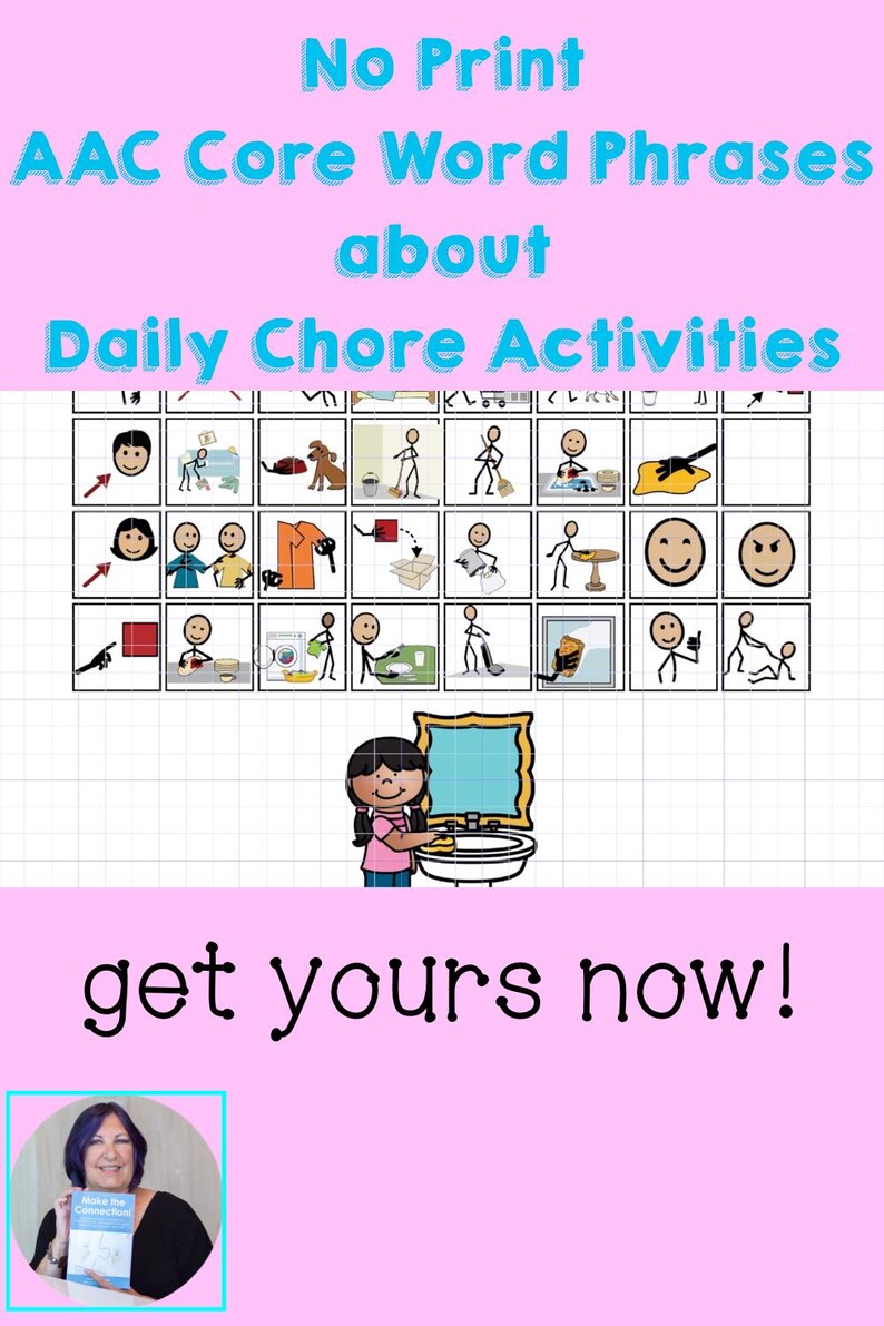 Core Word Communication Board AAC Digital Interactive Activity Speech ...