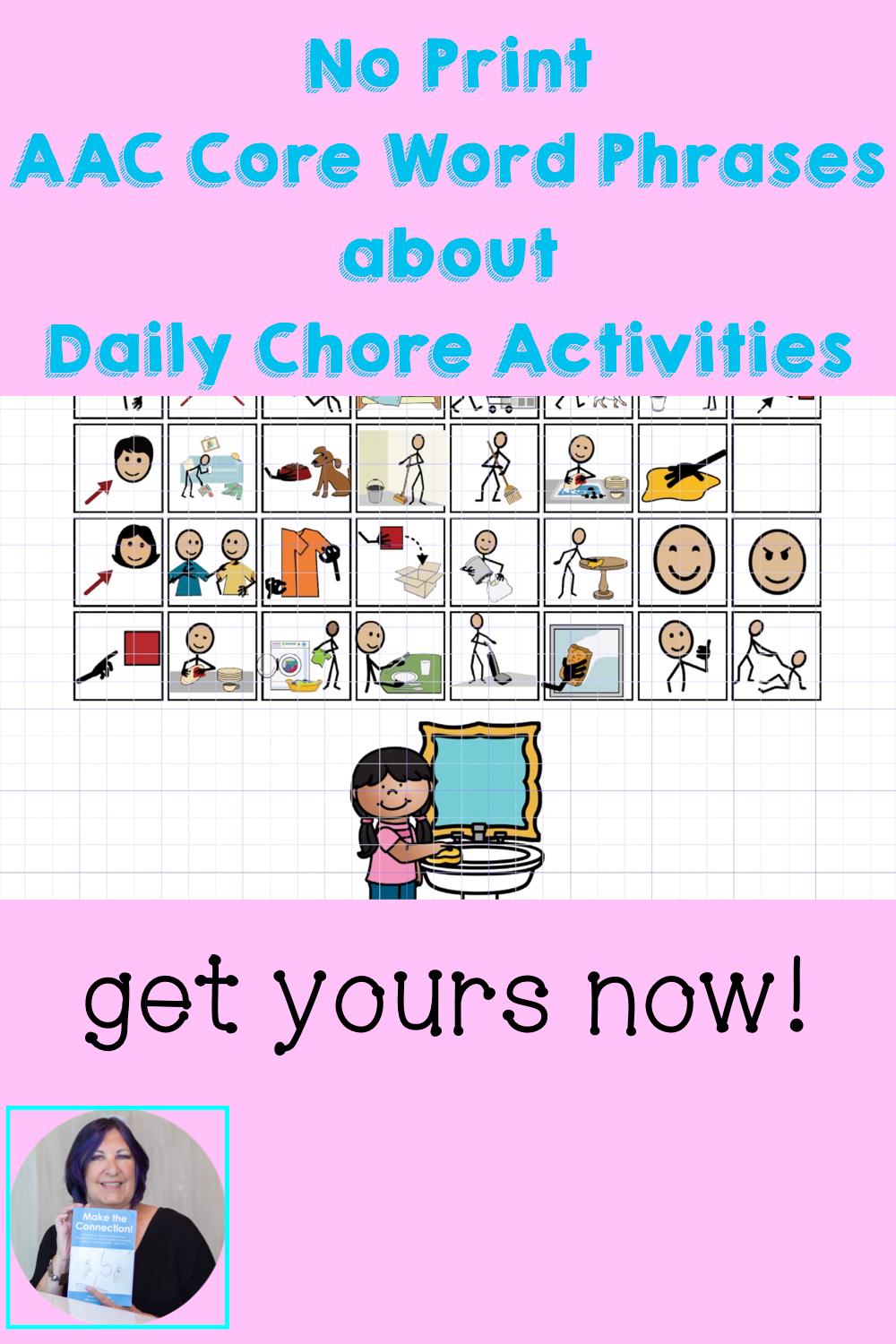 Core Word Communication Board AAC Digital Interactive Activity Speech ...