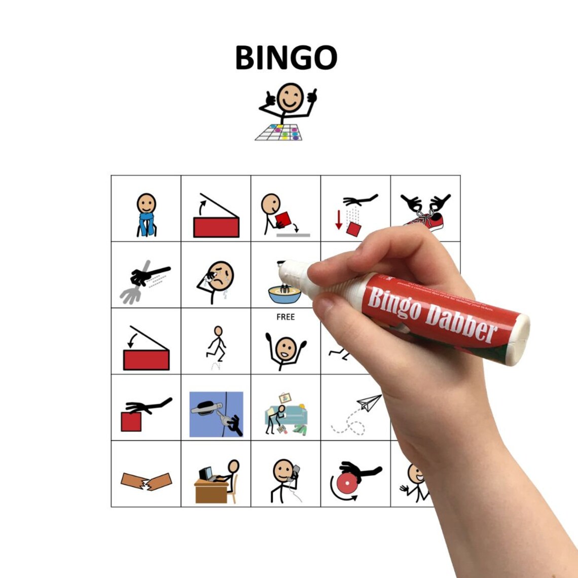 Parts of Speech Therapy Activity Verb Picture Cards Bingo™ Card Game ...
