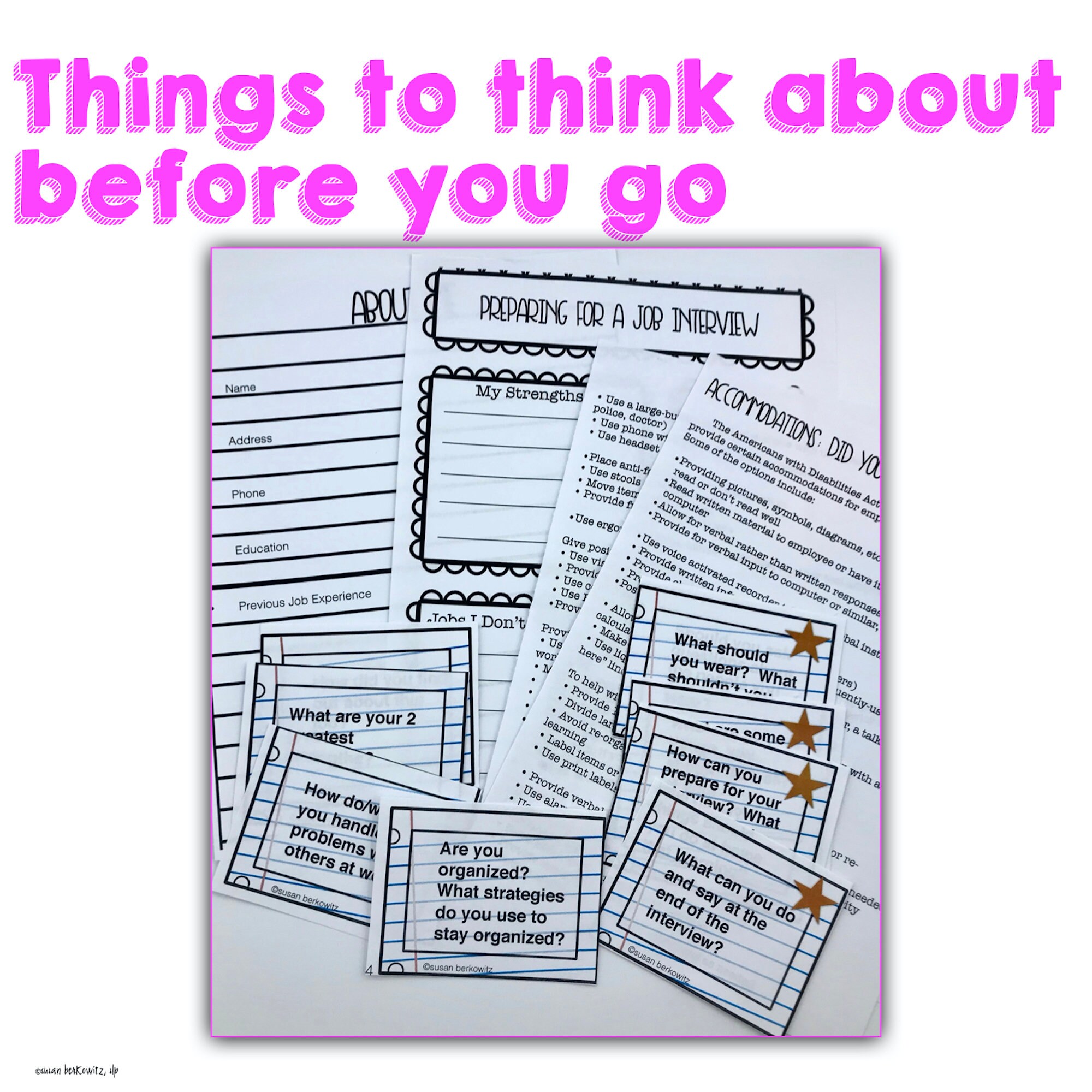 Prepare for Job Interview Special Needs Teens and Young Adults Language ...