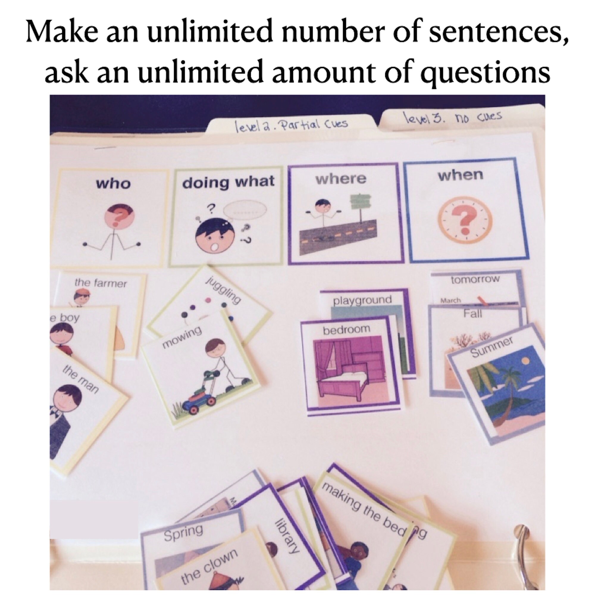 Speech Therapy Activities Answer Wh Questions With Visuals Interactive ...