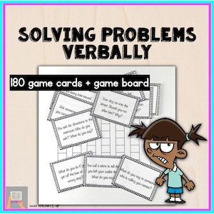 Problem Solving Game | Speech Therapy Activity, Social Skills (180 ...