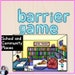 Barrier Game for Speech Therapy: School & Community Scenes - Etsy