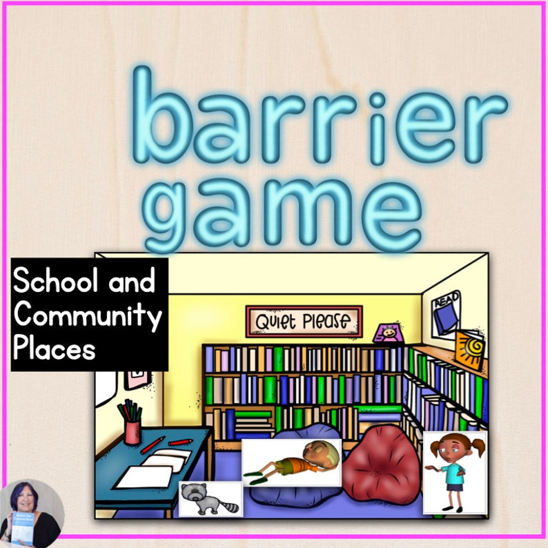 Barrier Game for Speech Therapy: School & Community Scenes - Etsy