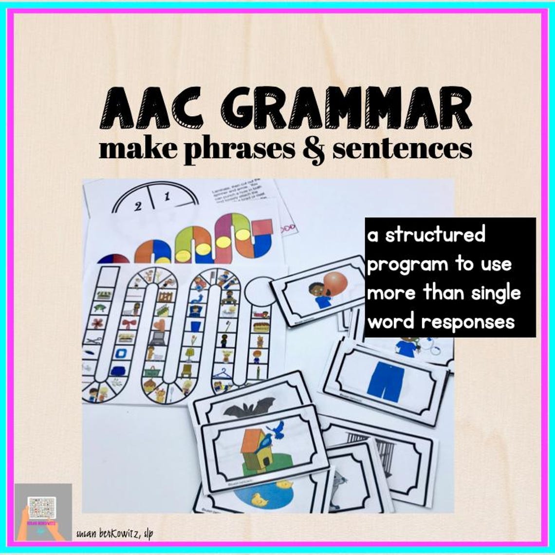 Sentence Building Speech Therapy Activity With Visual Cards for AAC ...