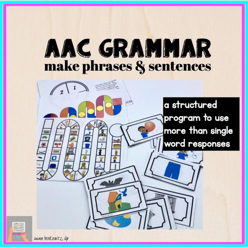 Sentence Building Speech Therapy Activity With Visual Cards for AAC ...