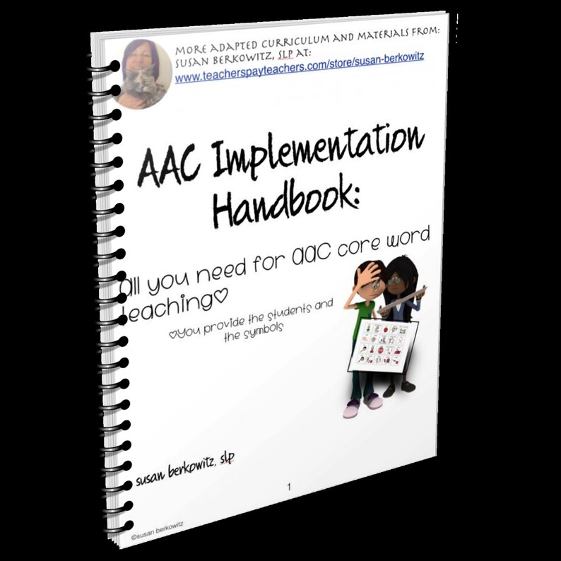 AAC Implementation Handbook Teach Core Words AAC Training Speech ...
