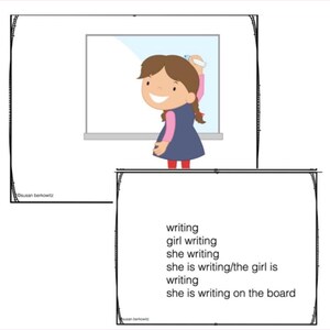 Sentence Building Cards Speech Therapy Visual Cues Autism Resource ...