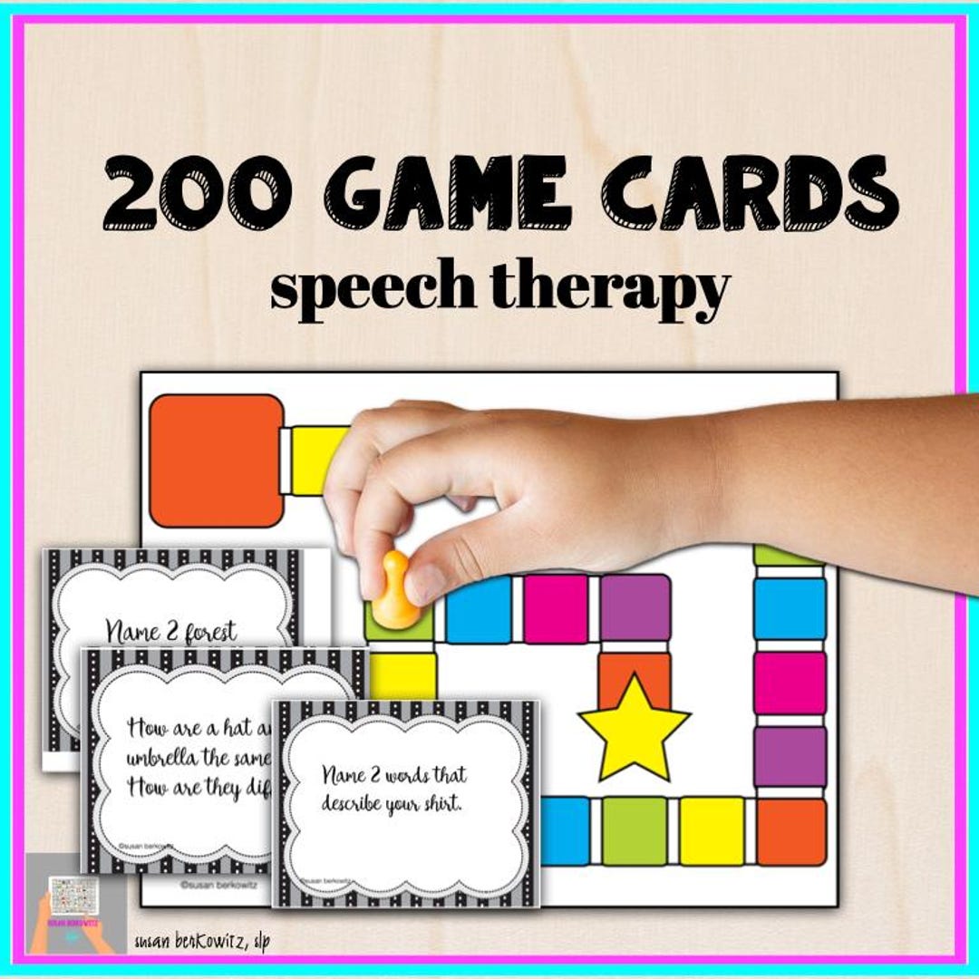 Card Game Language Learning Activity Board Game Describing Activity ...