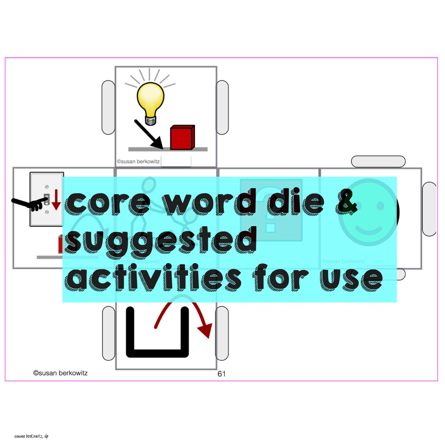 AAC Core Words Activity Middle or High School Core Vocabulary Speech ...