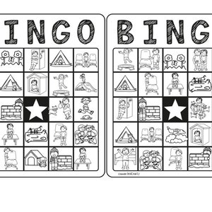 Prepositions Bingo Game for Speech Therapy Activity for Spatial ...