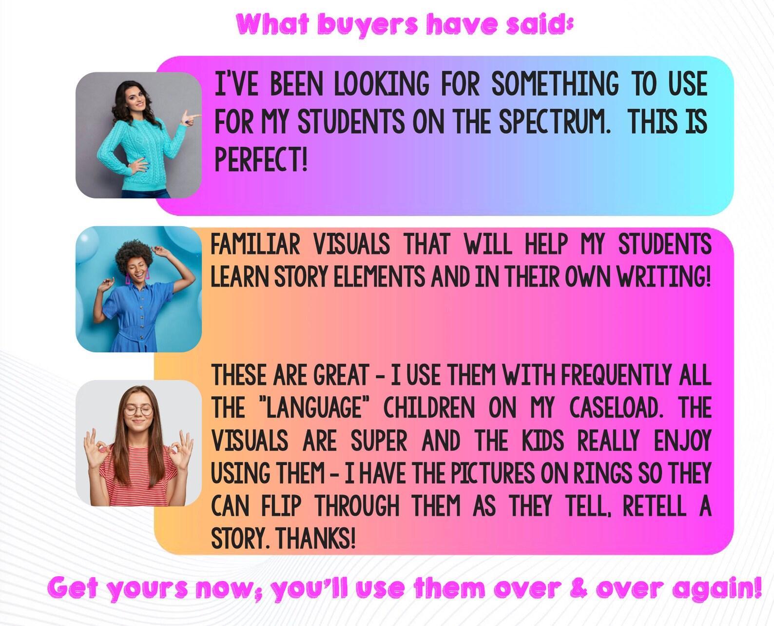 Visual Cue Cards Story Template: Speech Therapy & Homeschool (printable ...