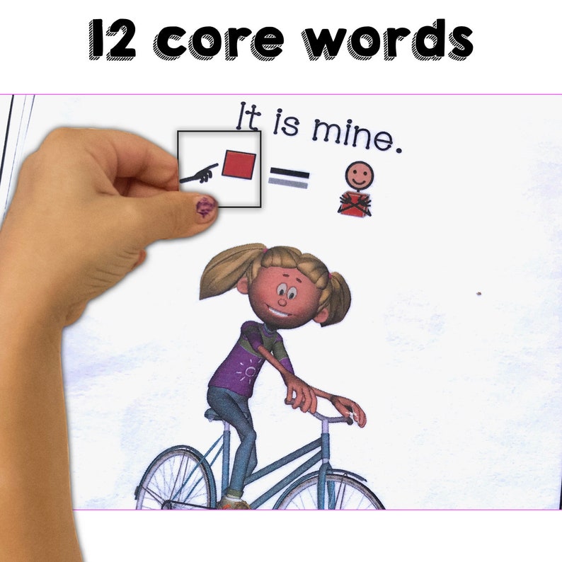 AAC Core Vocabulary Interactive Books Activity for Core Words for ...